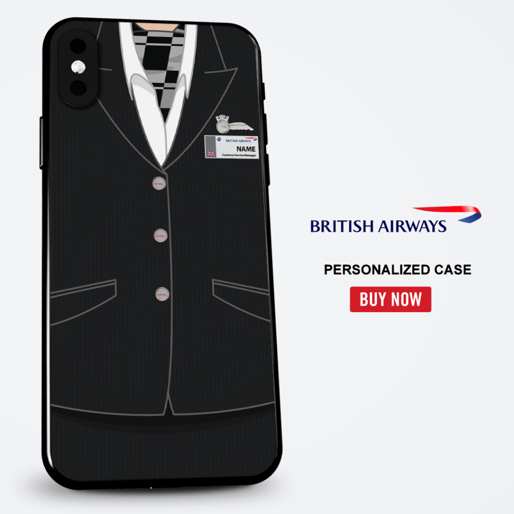 British Airways Female Black Cabin Crew Case - Premium Phone Case
