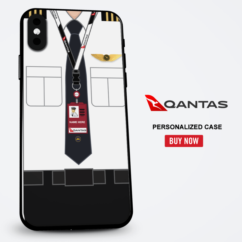Qantas Air Pilot Cabin Crew Phone Case - Premium Phone Case