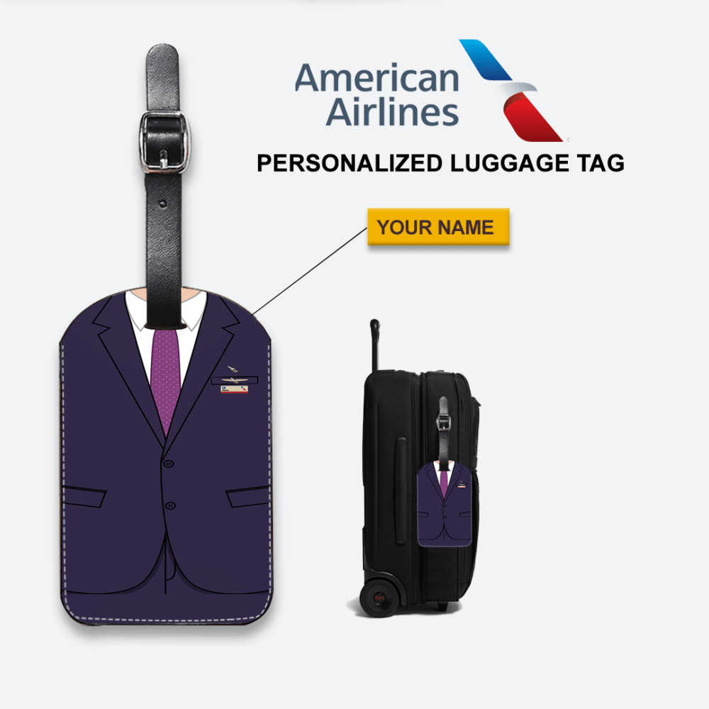 Personalized American Airlines Crew Luggage Tags