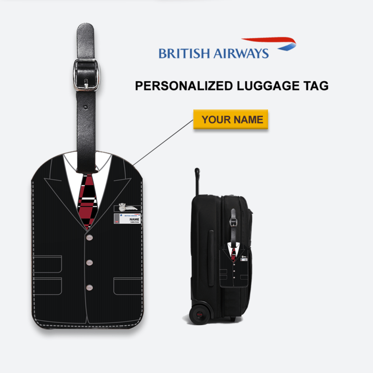 British Airways Male Red Cabin Crew Luggage Tag - Cabin Crew Gift Shop
