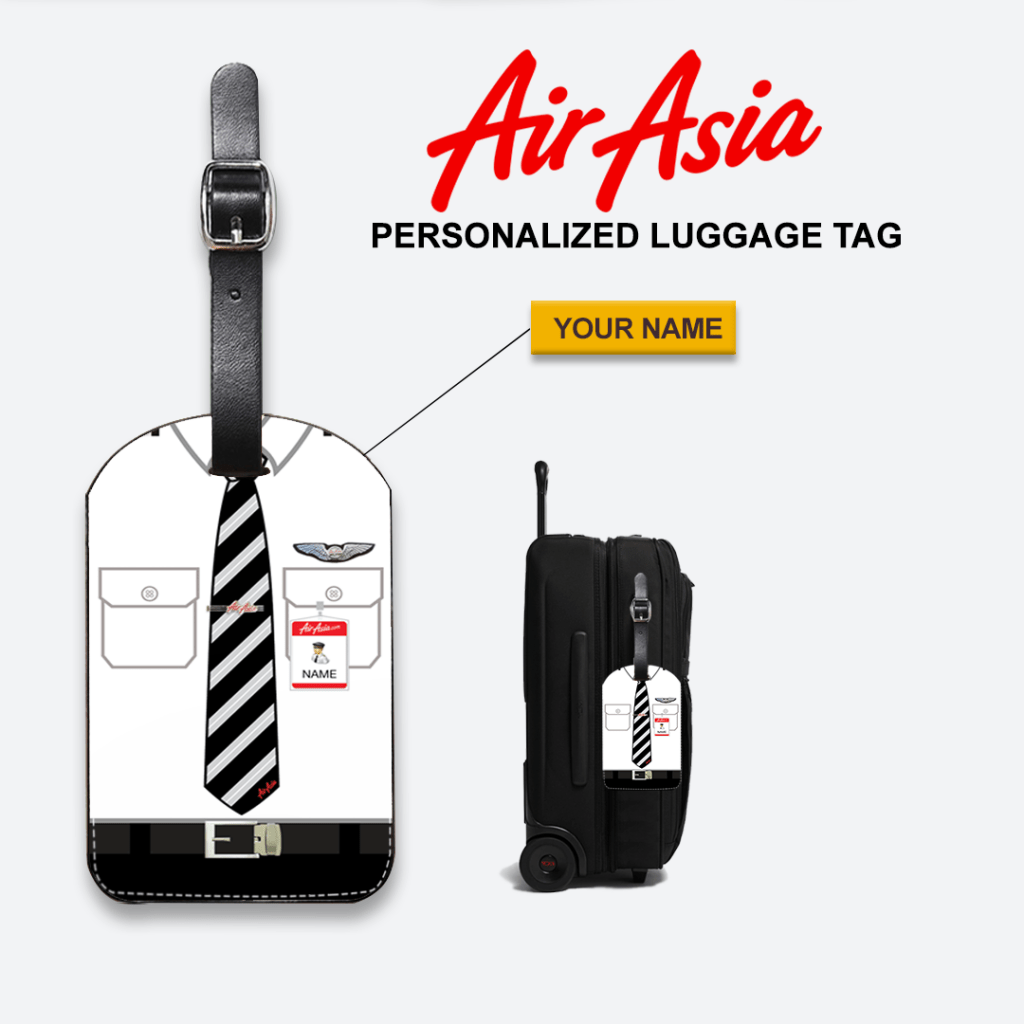 Airasia Pilot Cabin Crew Luggage Tag - Cabin Crew Gift Shop