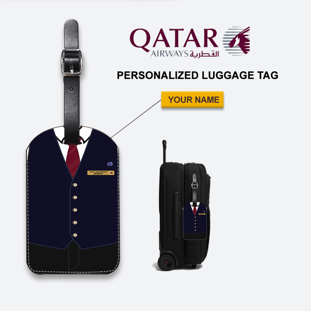Custom Qatar Airways Key Chain - Airline Merchandise