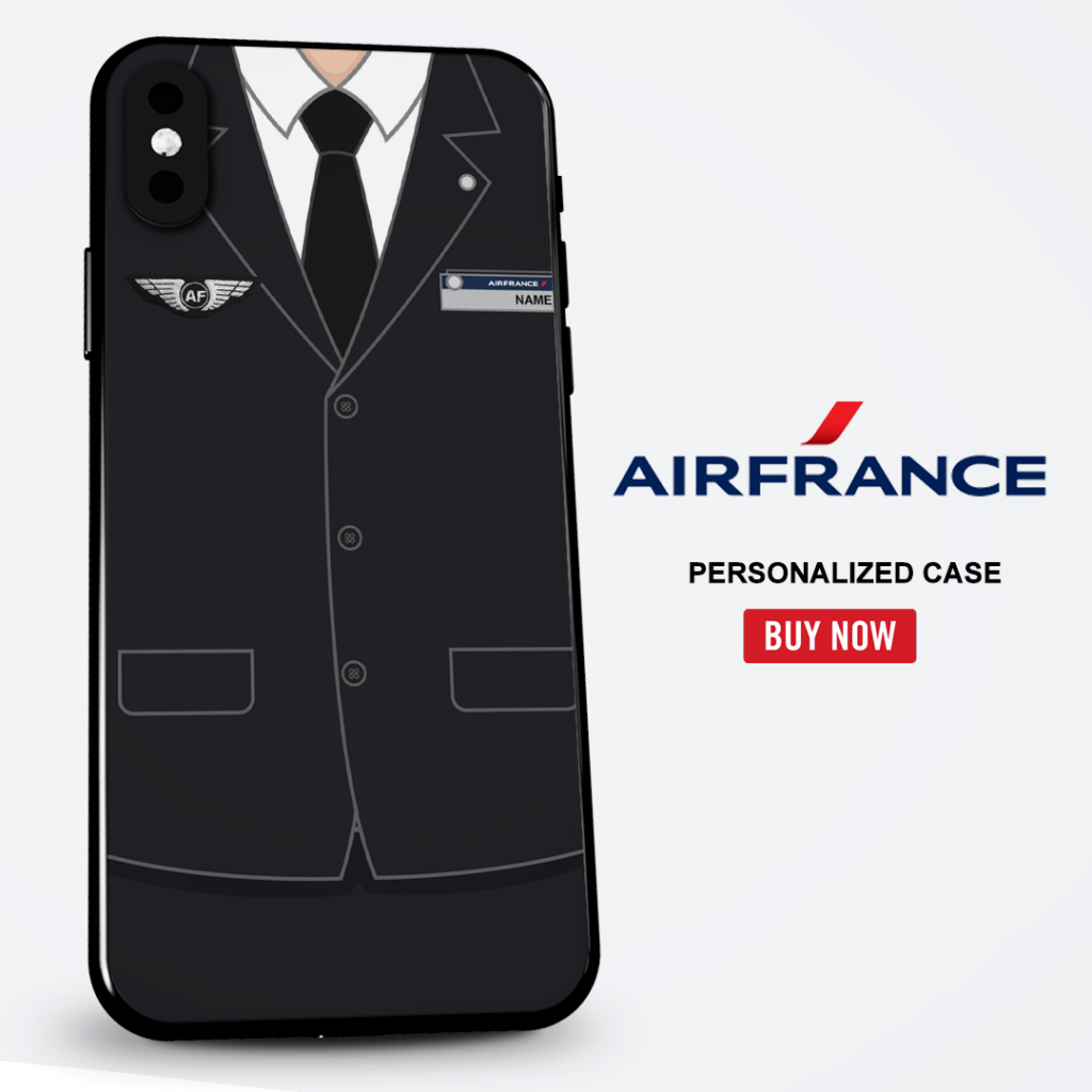 Air France Male Cabin Crew Uniform Phone Case - Premium Phone Case