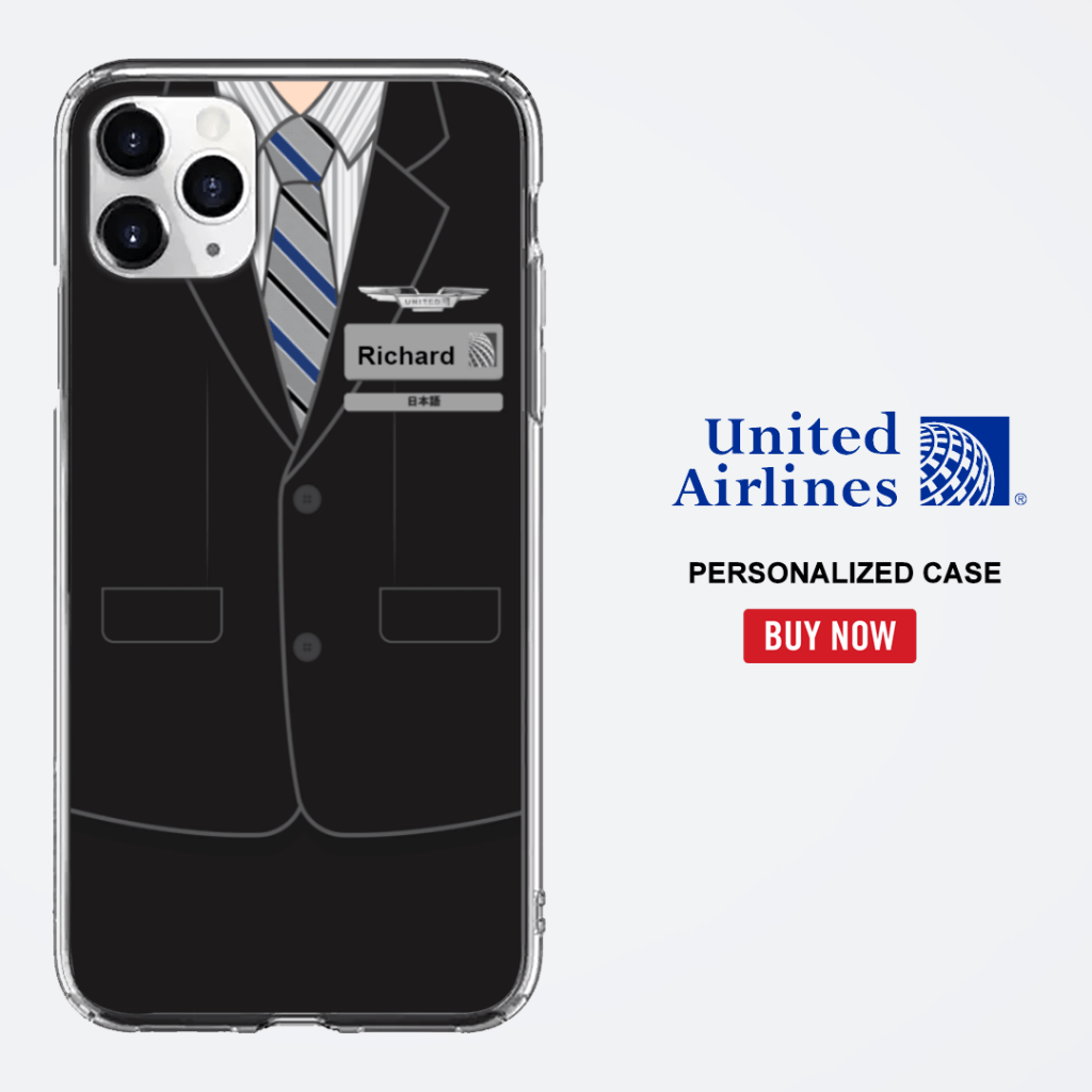 United Airlines Male Cabin Crew Uniform Phone Case - Gift Shop