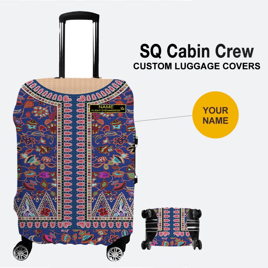 SQ Female Blue Cabin Crew Uniform Luggage Cover - Cabin Crew Shop
