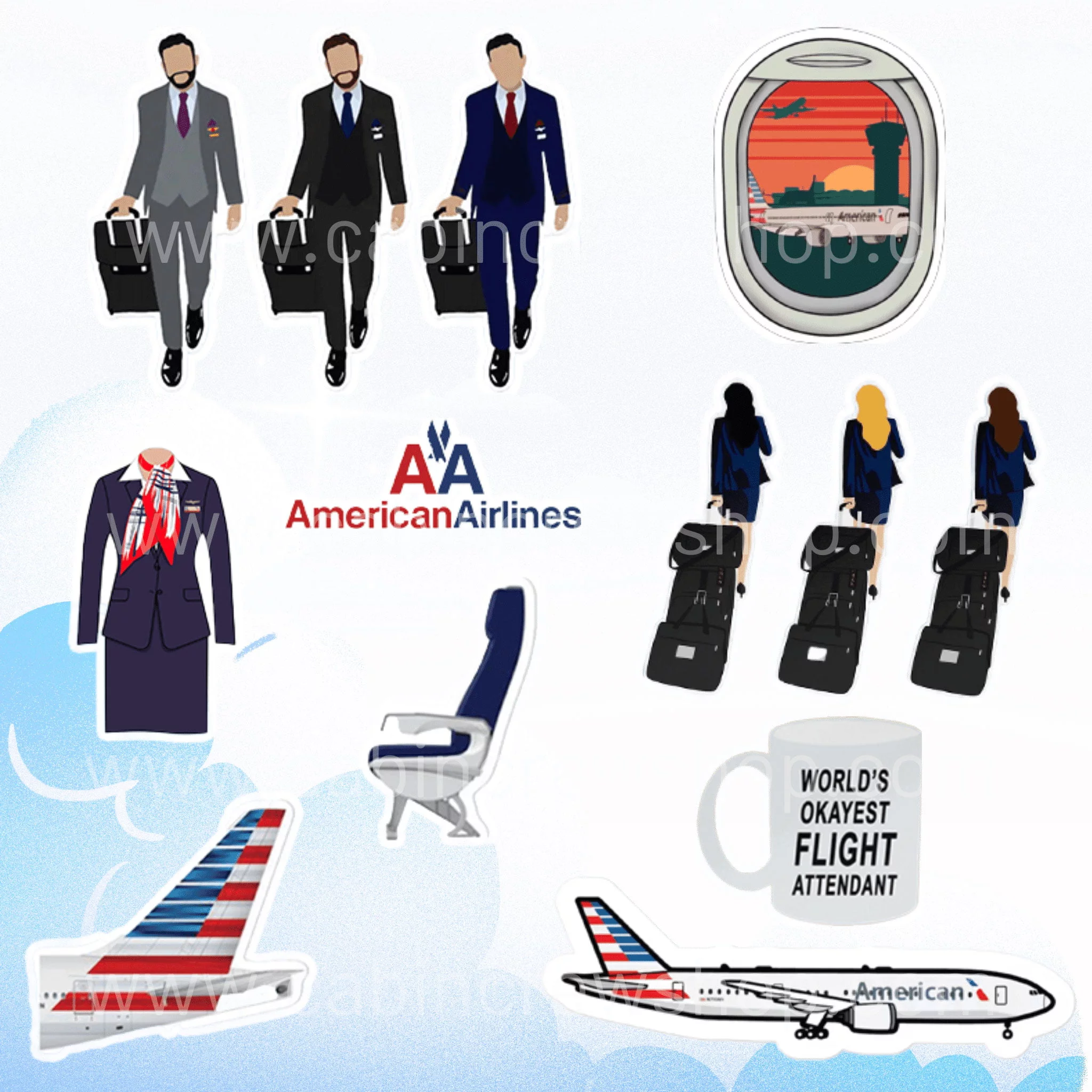American Airlines Decal