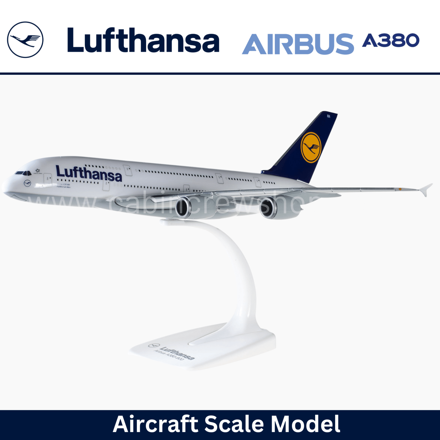 Lufthansa A380 Aircraft Scale Model