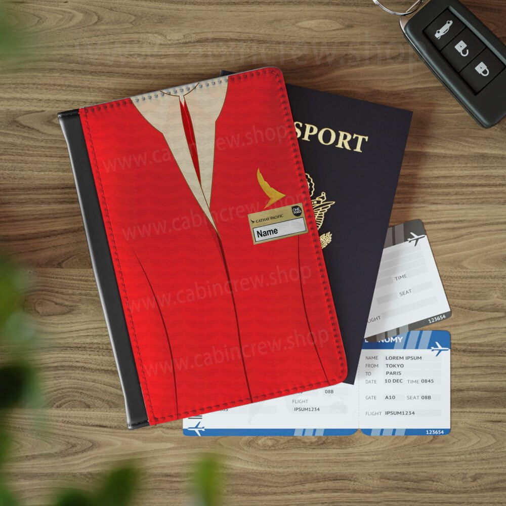 CX Female Uniform Passport Cover - Flight Attendant Gifts