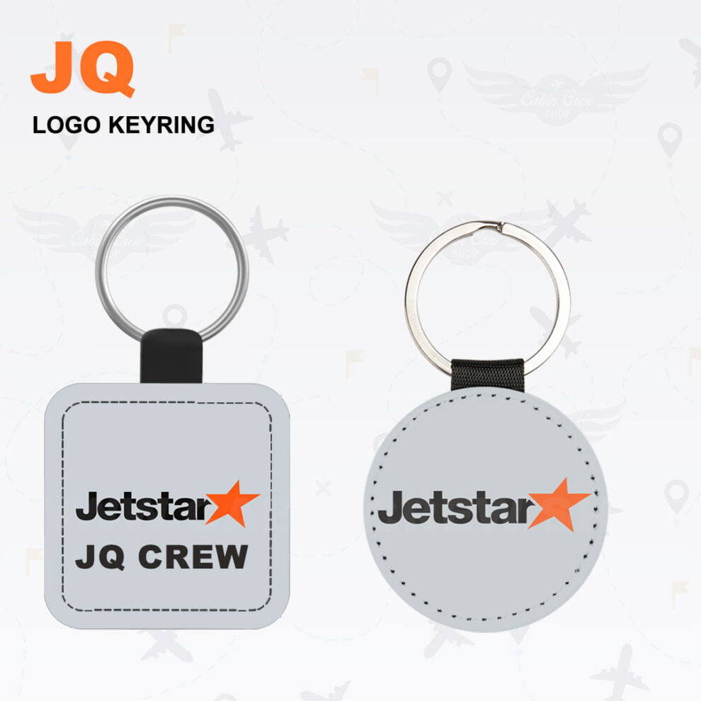 Jetstar Logo Cabin Crew Key Ring - cabin crew accessories