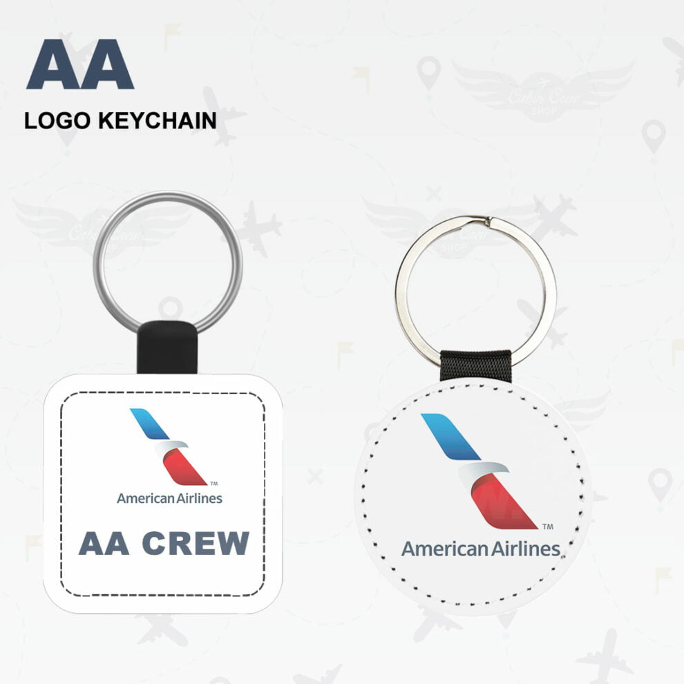 American Airlines Logo Cabin Crew Key Ring - cabin crew accessories
