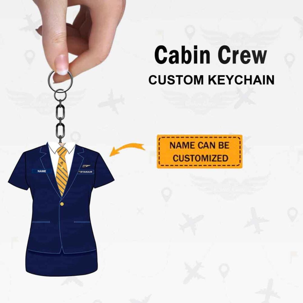 Ryanair Flight Attendants Luggage Tag