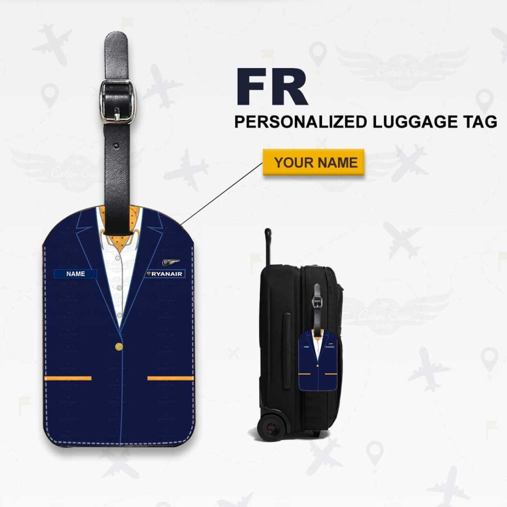 Ryanair Flight Attendants Luggage Tag