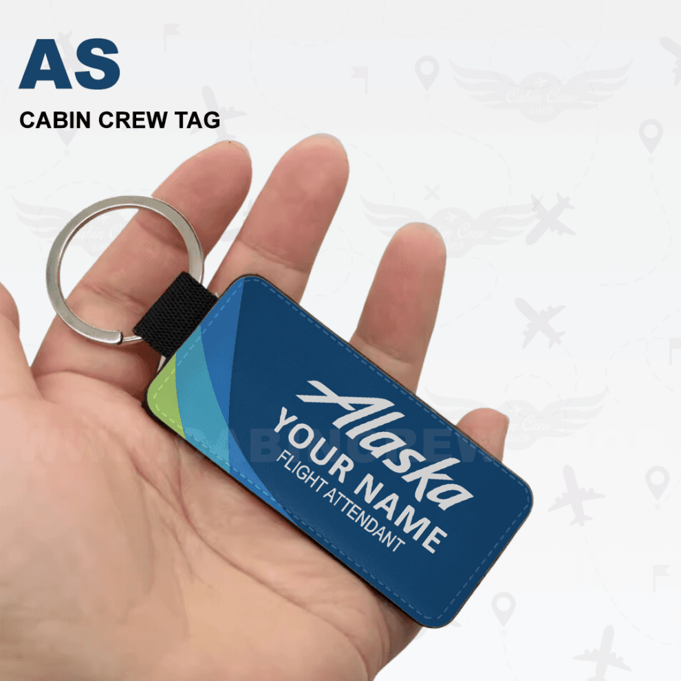 Alaska Airlines Cabin Crew Name Tag | Flight Attendant Gift