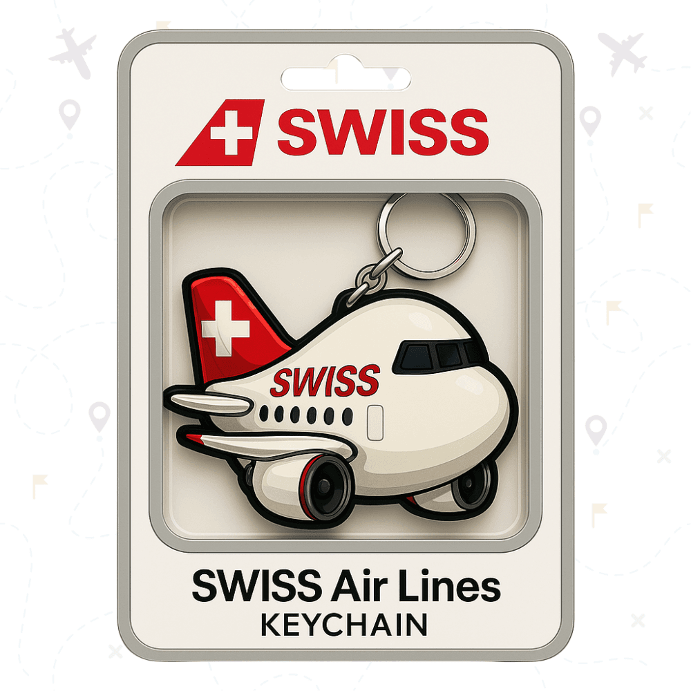 SWISS Air Airplane Keychain – The Ultimate Aviation Collectible Gift!