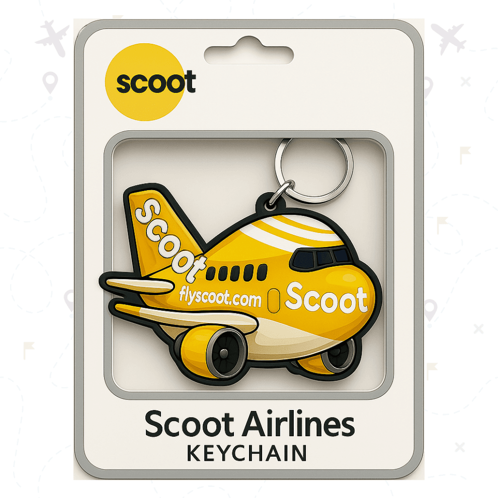 Scoot A380 Airplane Keychain – The Ultimate Aviation Collectible Gift!