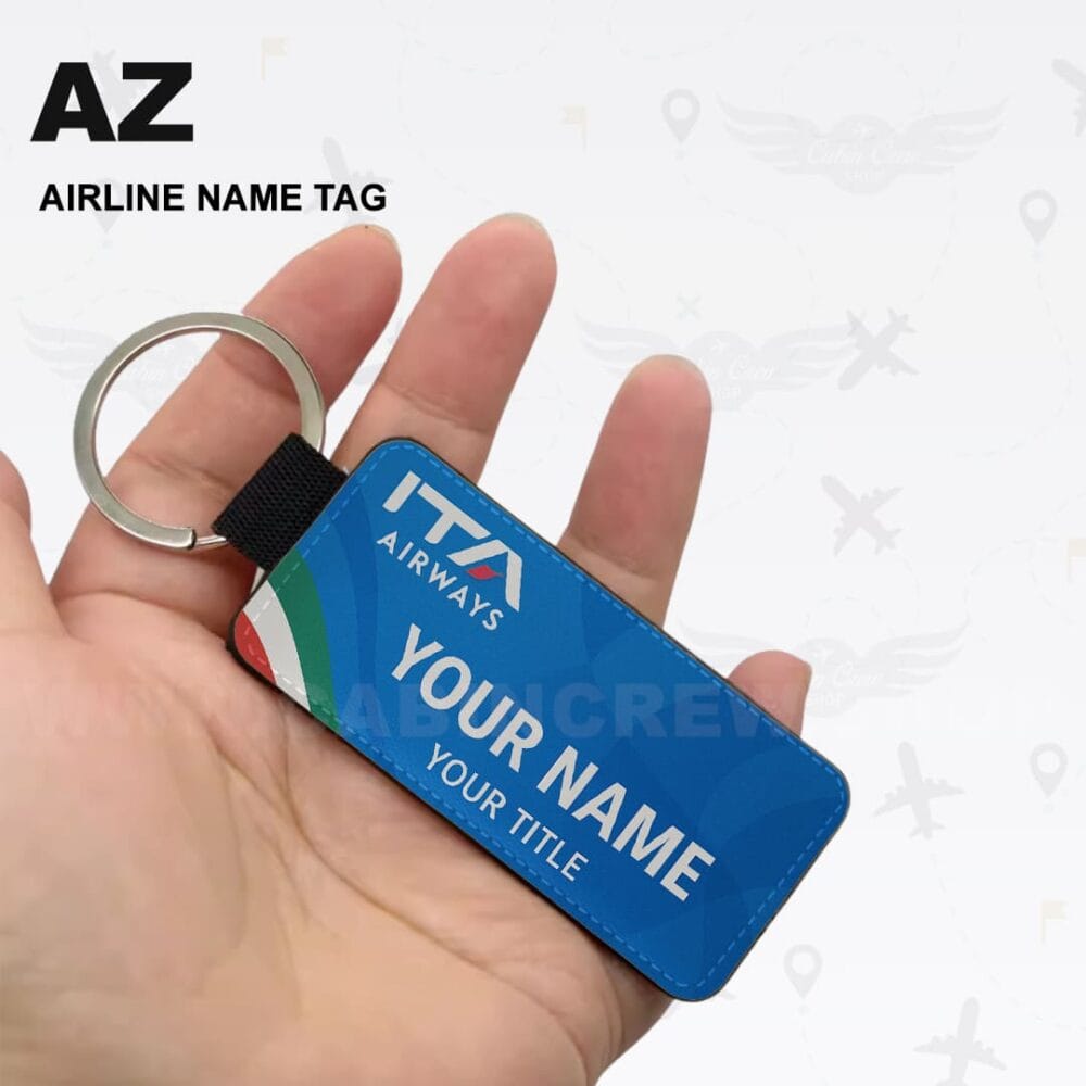 ITA Airways Cabin Crew Name Tag | Flight Attendant Gift