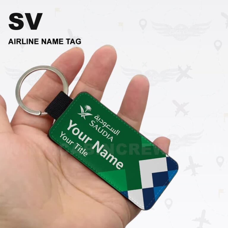 Saudia Airlines Cabin Crew Name Tag | Flight Attendant Gift